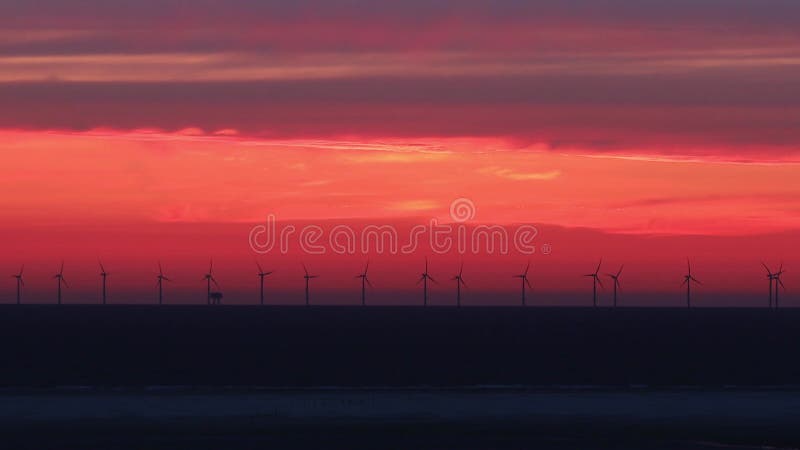 Modern Offshore Wind Farm 4k 30fps Video Stock Video - Video of modern ...
