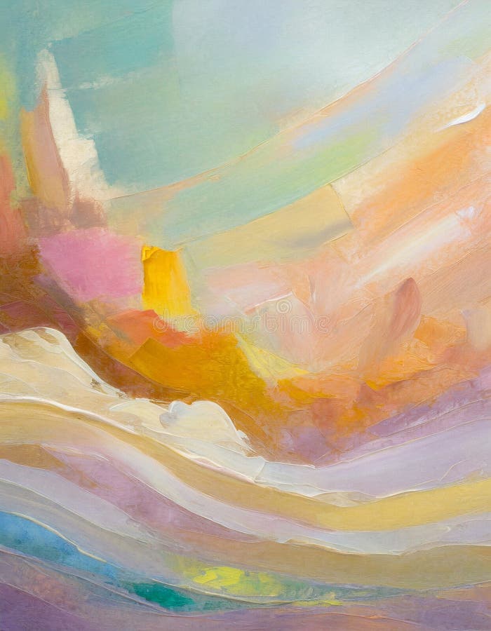 Modern oil painting stock illustration. Illustration of colors - 295108585