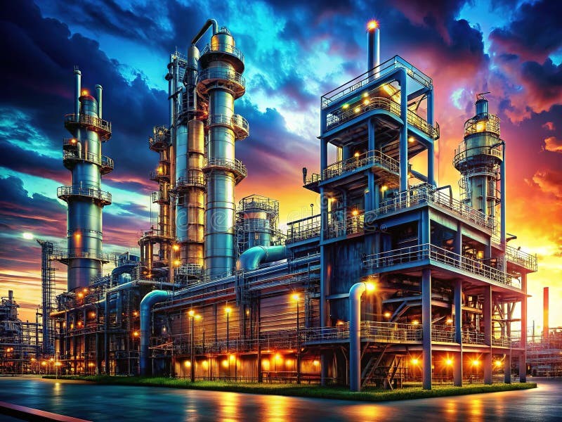 Modern Oil Refinery a Comprehensive View of Industrial Energy ...
