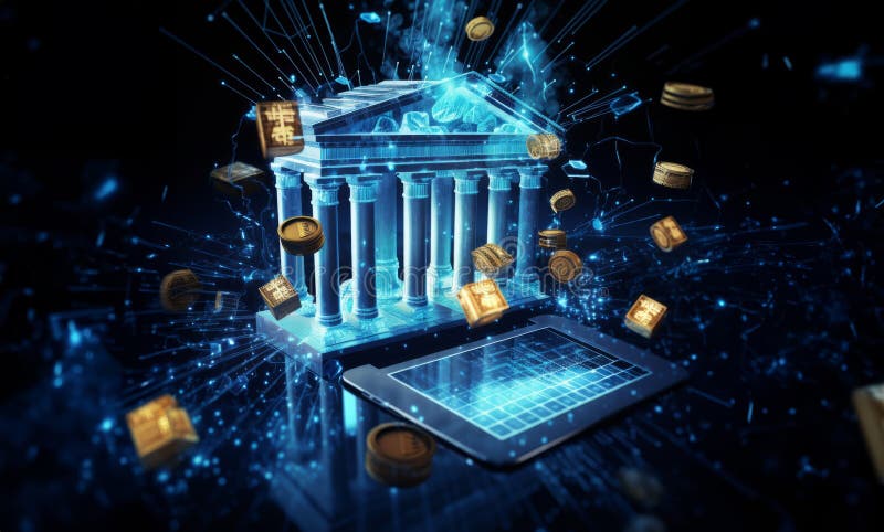 Modern Online Banking Interface Displayed on a Digital Screen.Generated ...