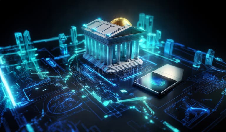 Modern Online Banking Interface Displayed on a Digital Screen.Generated ...