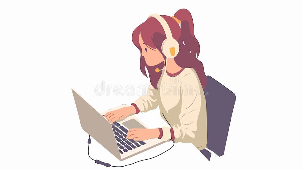 Modern Online Education E-Learning Concept with Student Using Digital ...