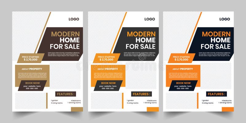 Modern Open House Sale Advertising and Marketing A4 Flyer Template ...