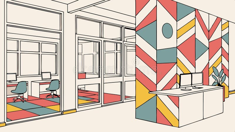 Modern Open Office Space, Collaborative Workspace Interior ...