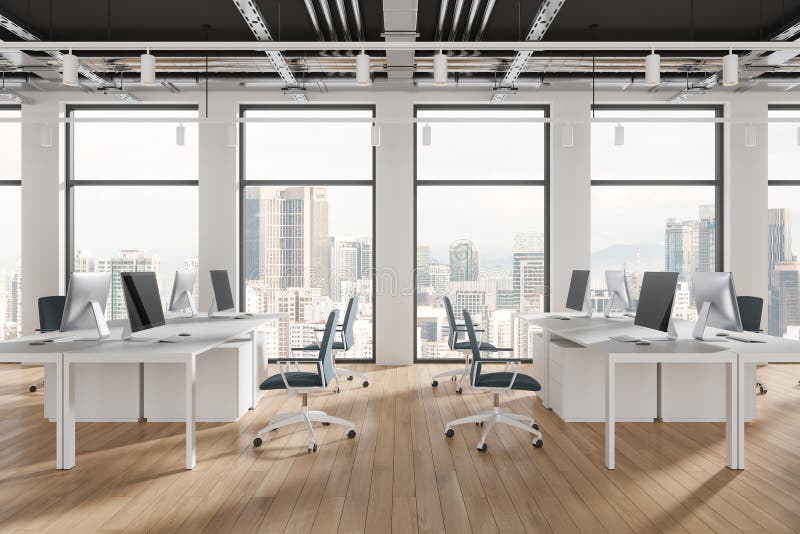 Modern Open Plan Office Layout Stock Illustrations – 170 Modern Open ...
