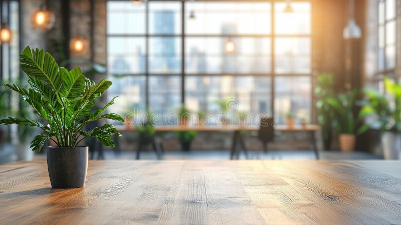 Modern Open Plan Office Interior Design with Panoramic Cityscape Views ...