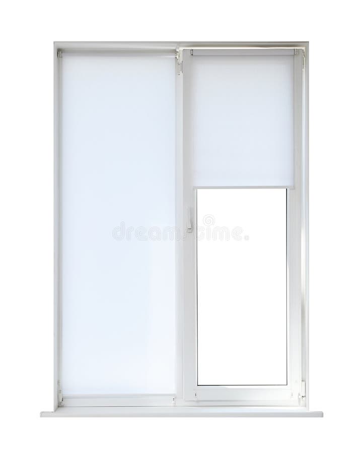 Modern Open Plastic Window on White Background Stock Photo - Image of ...