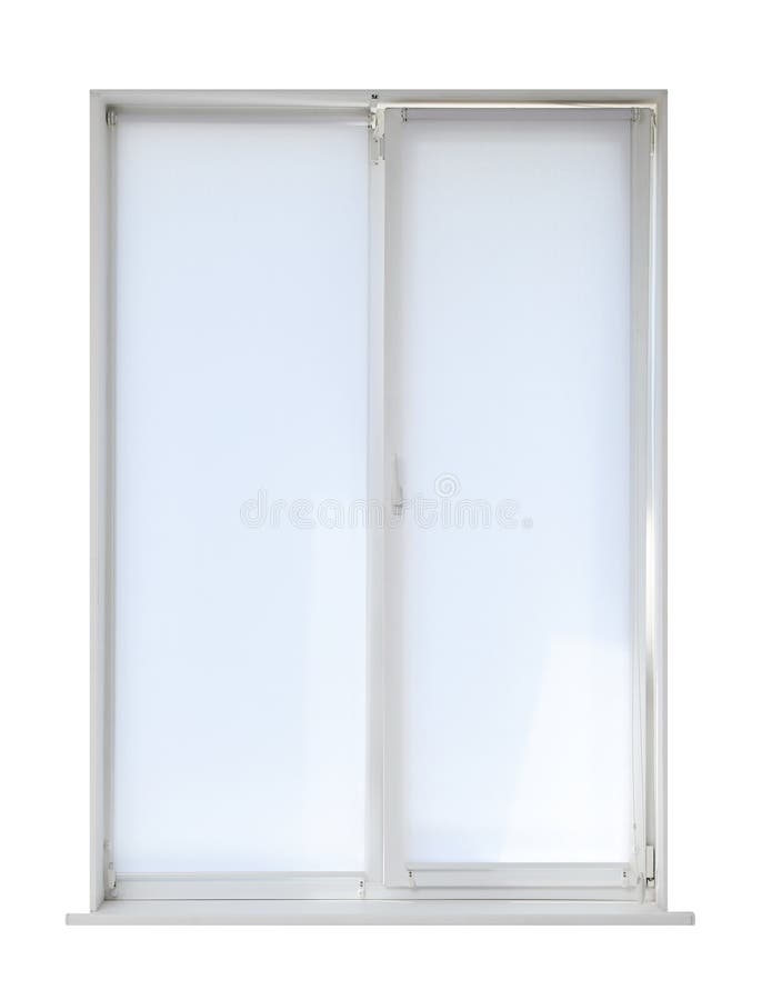 Modern Open Plastic Window on White Background Stock Image - Image of ...