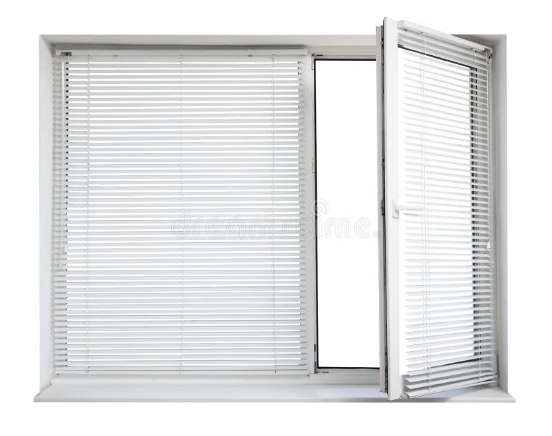Modern Open Plastic Window on White Background Stock Image - Image of ...