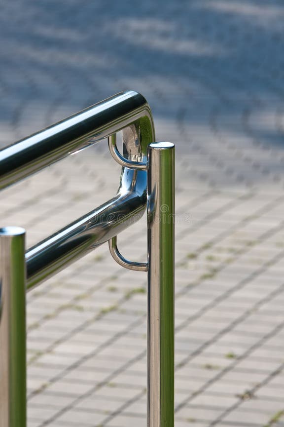 Modern open railing stock image. Image of entrance, curve - 15800543