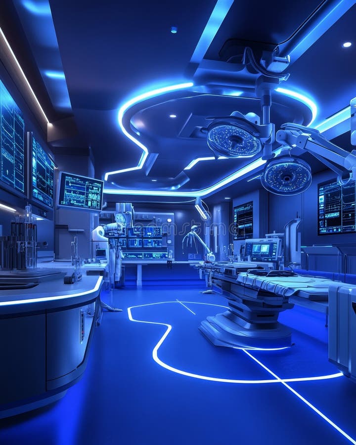 A Modern Operating Room Equipped with Holographic Displays and Robotic ...