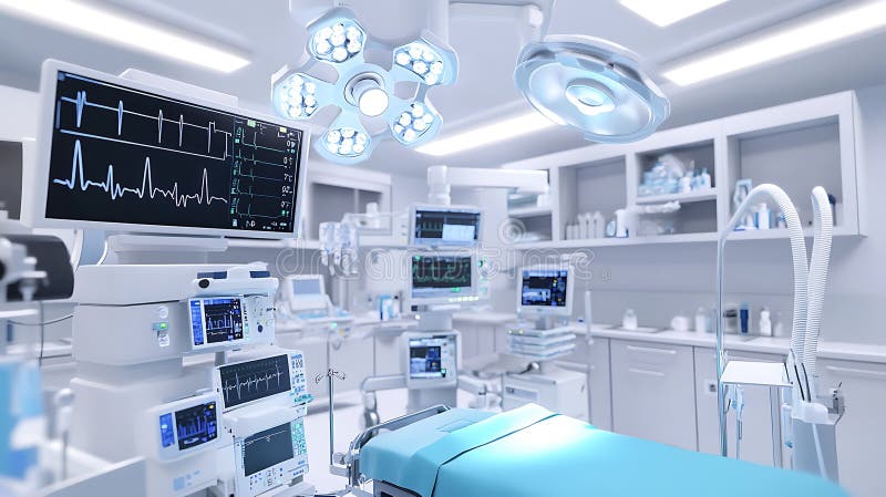 Modern Operating Room Showcasing Cutting-Edge Medical Technology and ...