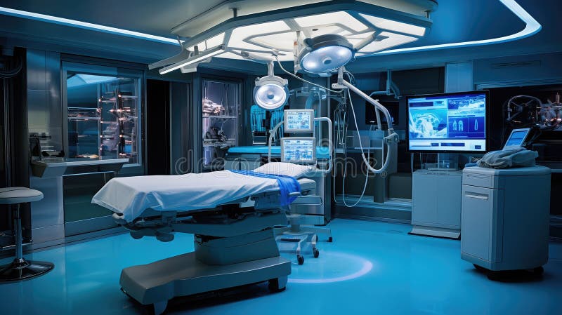 Modern operating table stock illustration. Illustration of modern ...