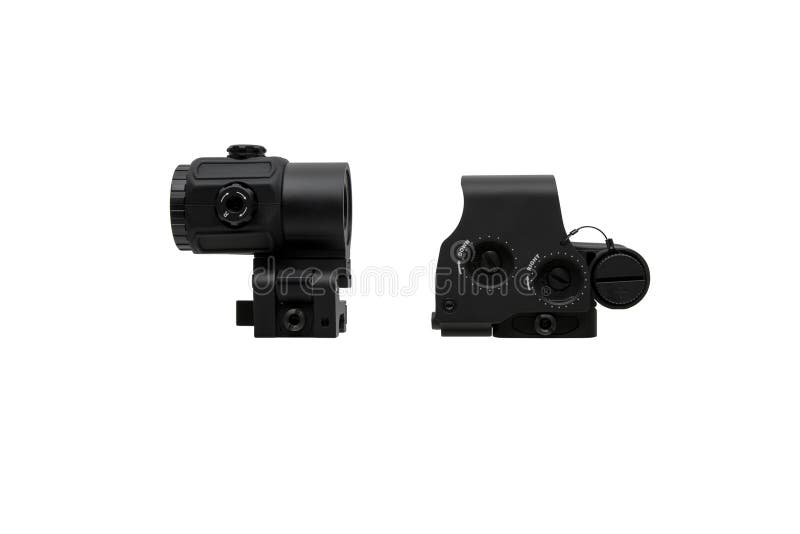 Modern Optical Collimator Sight with Magnifier. Aiming Device for ...