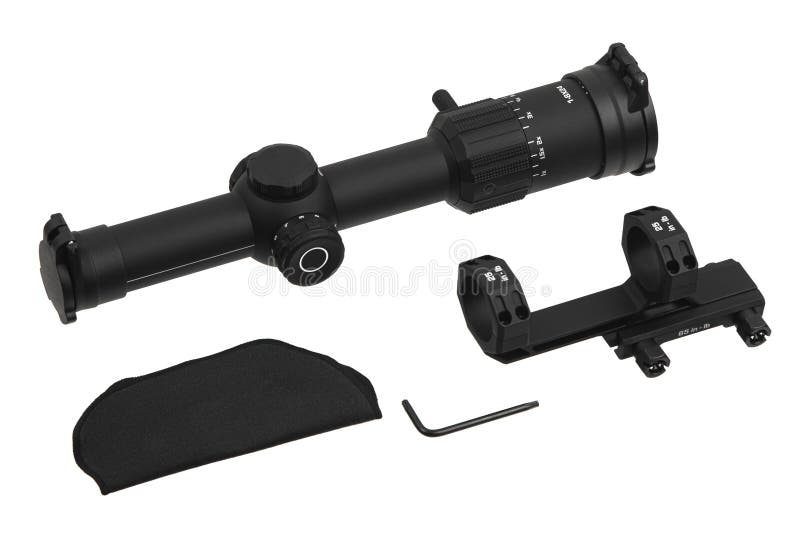 Modern Optical Sight for Sniper Rifles. Aiming Device for Shooting at ...
