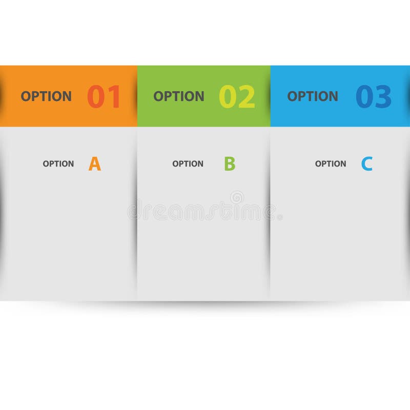 Modern Options Banner, Illustration Stock Vector - Illustration of data ...