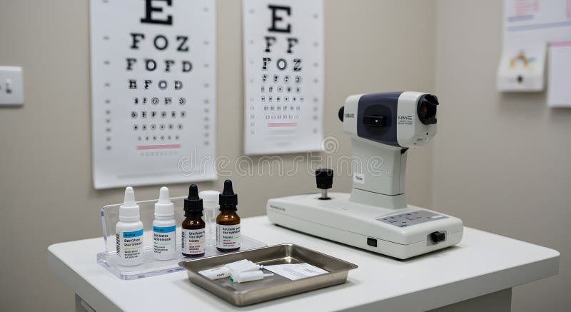 Advanced Eye Examination Setup: Optometry Clinic Interior with ...