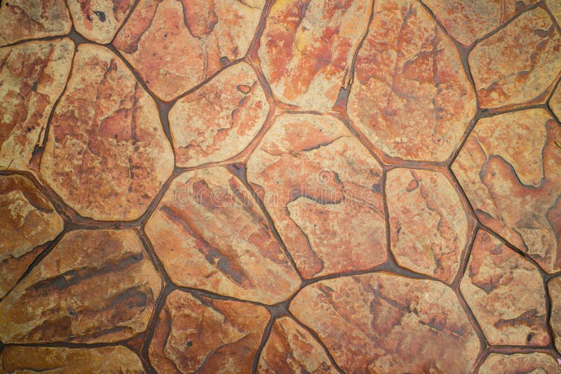 Orange Brick Walkway for Background Stock Photo - Image of pattern ...