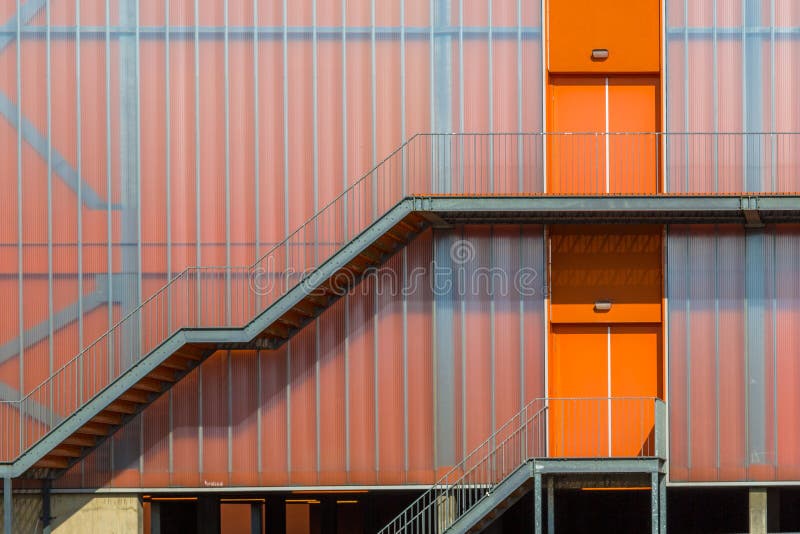 Orange building [1] stock photo. Image of orange, building - 167076