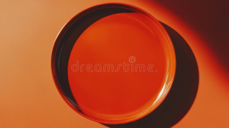 Modern Orange Ceramic Serving Tray on Vibrant Background for Home Decor ...