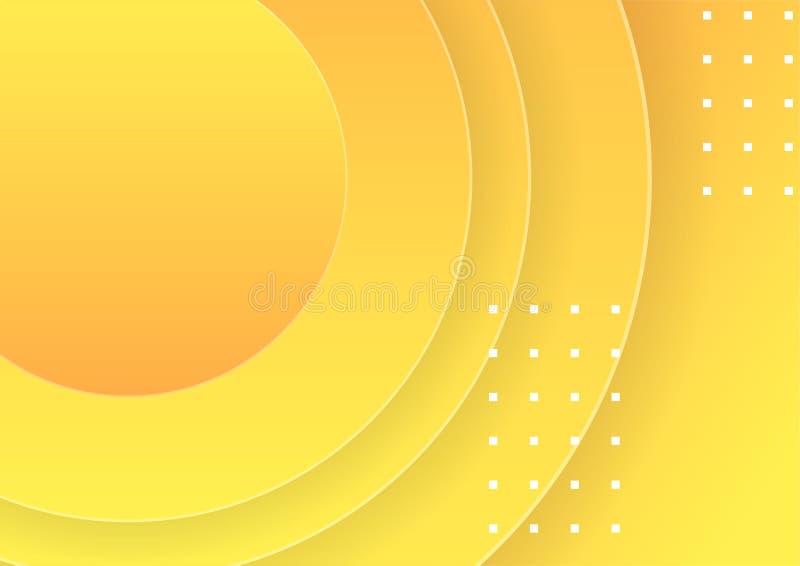 Modern Orange Yellow Abstract Circle Background Stock Illustration ...