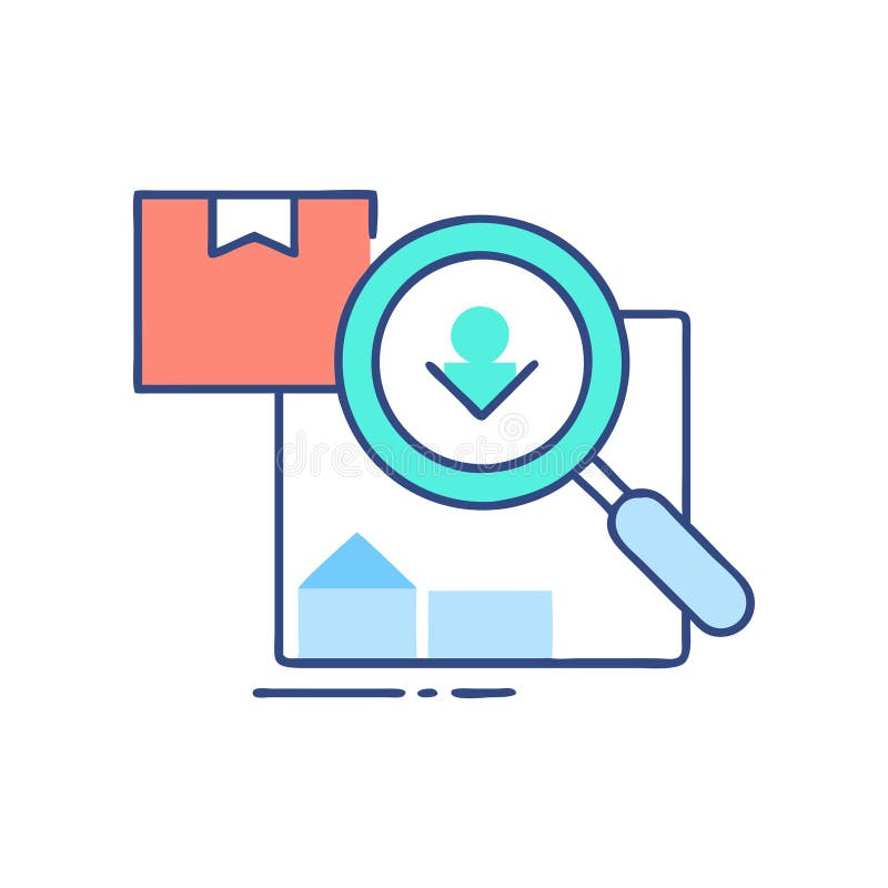 Modern Order Tracking Icon Artwork Stock Illustration - Illustration of ...