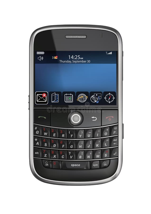 Vector Cell Phone / PDA / Blackberry Stock Vector - Illustration of ...