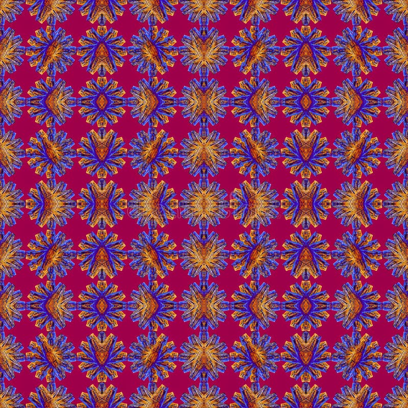 Modern Ornate Vibrant Seamless Pattern Stock Illustration ...