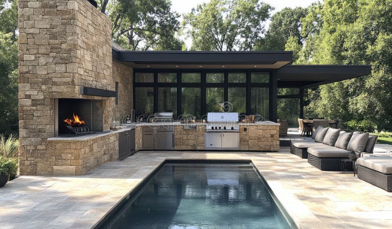 20 Gorgeous Poolside Outdoor Kitchen Designs 43 Outdoor Kitchen Ideas