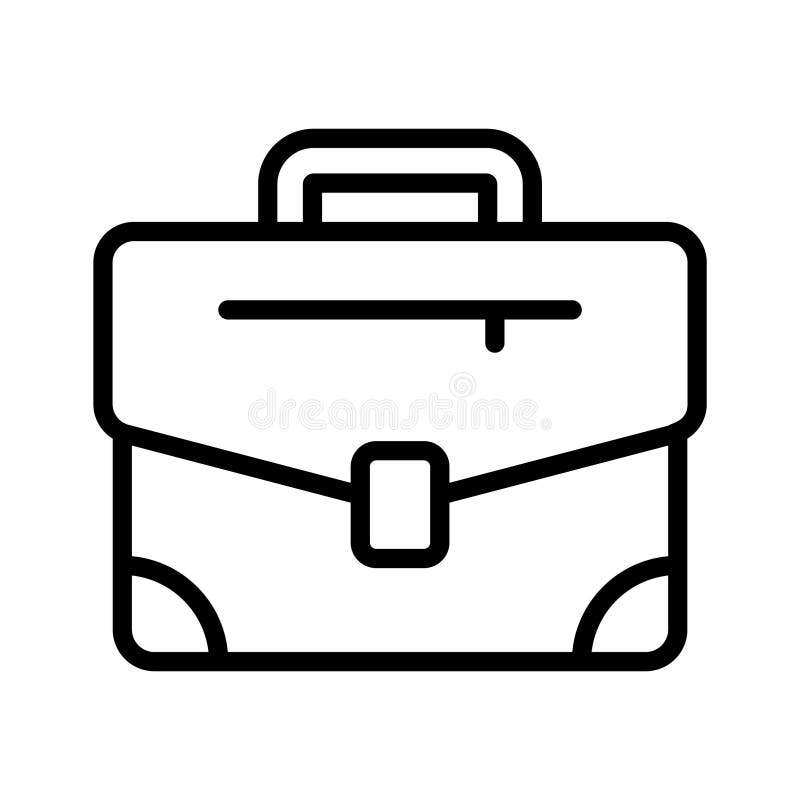 Modern Outline Style Icon Depicting Business Briefcase Stock ...