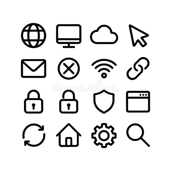 Basic Linear Symbols Stock Illustrations – 1,054 Basic Linear Symbols ...