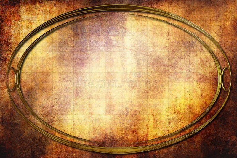 Modern Oval Frame on Background with Texture Stock Illustration ...