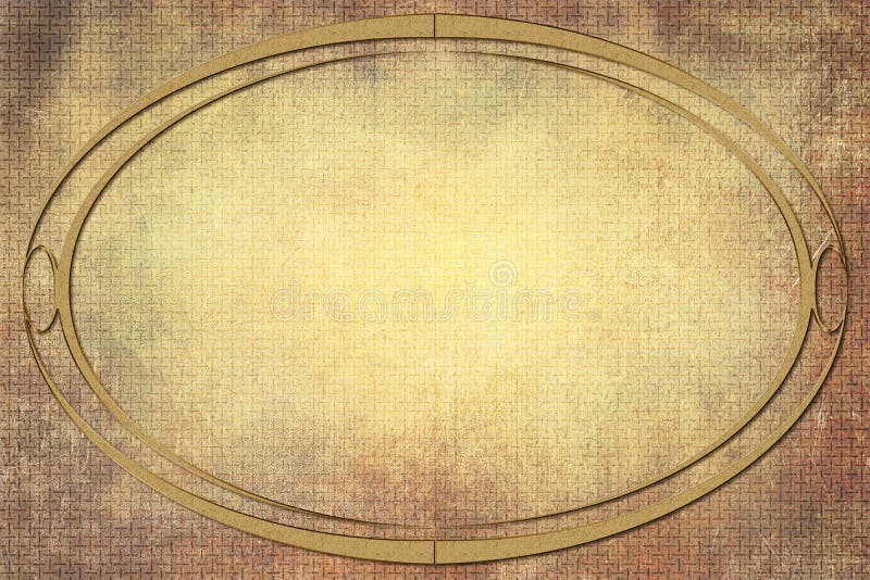 Modern Oval Frame on Background with Texture Stock Illustration ...