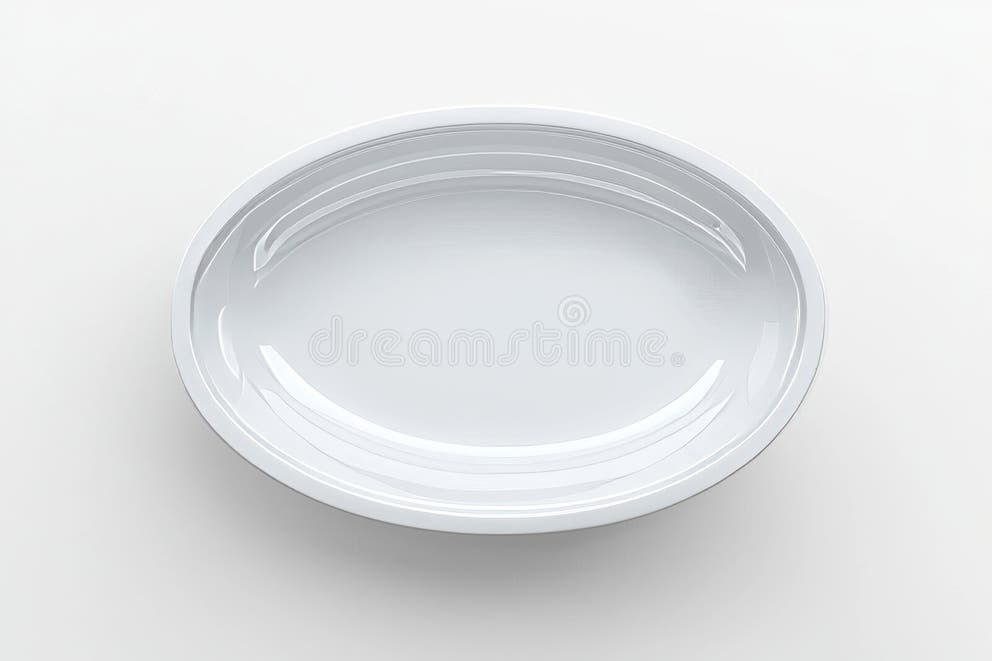 Modern Oval White White Background with a Minimal Design. Stock Photo ...
