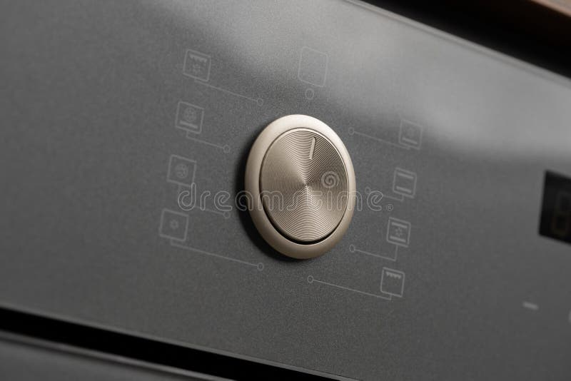 Modern Oven Mode Control Button Close Up Stock Image - Image of panel ...
