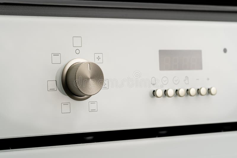 Modern Oven Mode Control Button Close Up Stock Photo - Image of kitchen ...