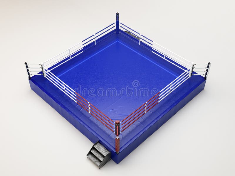 Modern Oversized Boxing Ring Stock Illustration - Illustration of ...