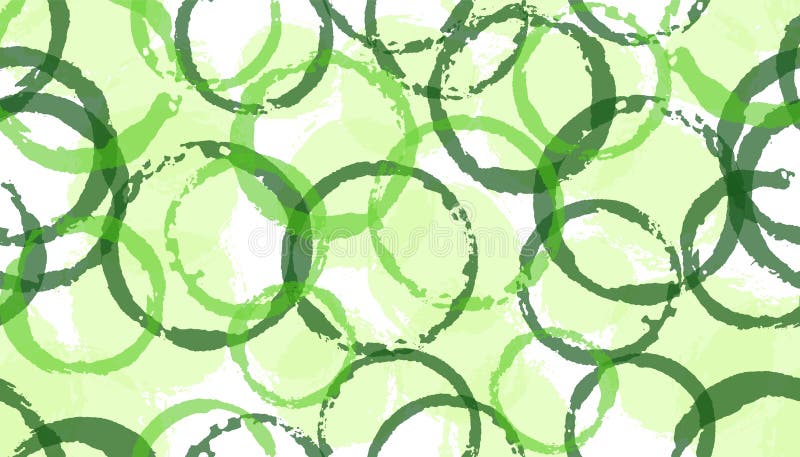 Modern Painted Circles Geometry Fabric Print. Circular Blob Overlapping ...