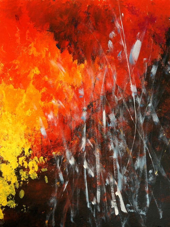 Modern Painting. Abstract Art Stock Illustration - Illustration of ...