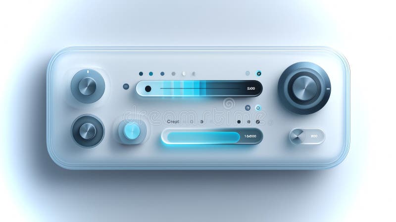 Modern Pale Blue Dashboard Concept Design Showcasing Minimalistic ...