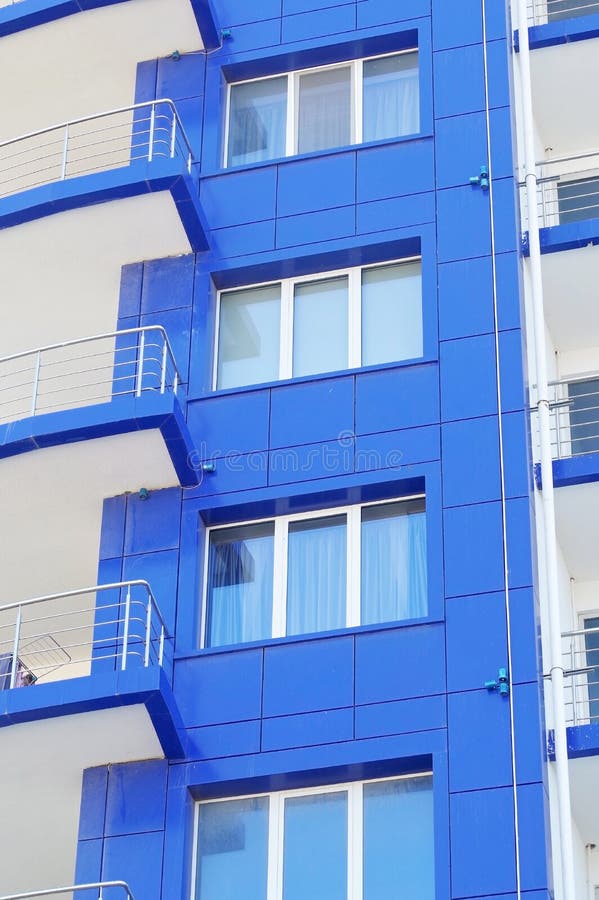 Modern Panel Apartment Building Stock Photo - Image of sunny, modern ...