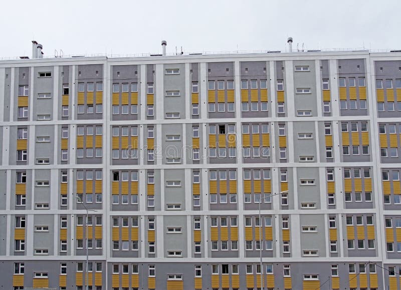 Modern Panel Apartment Building Stock Photo - Image of building, urban ...