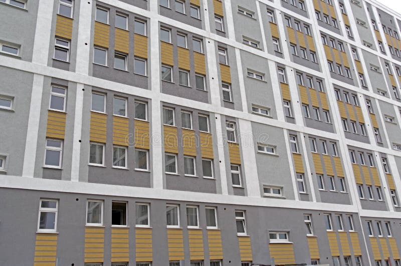 Modern Panel Apartment Building Stock Image - Image of urban, apartment ...
