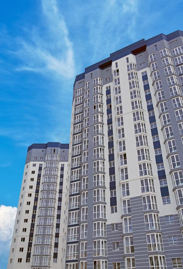 Modern Panel Apartment Building Stock Image - Image of residential ...