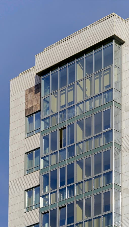 Modern Panel Apartment Building Stock Image - Image of high, office ...