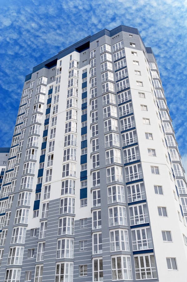 Modern Panel Apartment Building Stock Image - Image of modern, building ...