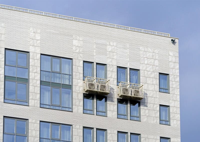 Modern Panel Apartment Building Stock Photo - Image of multistory ...