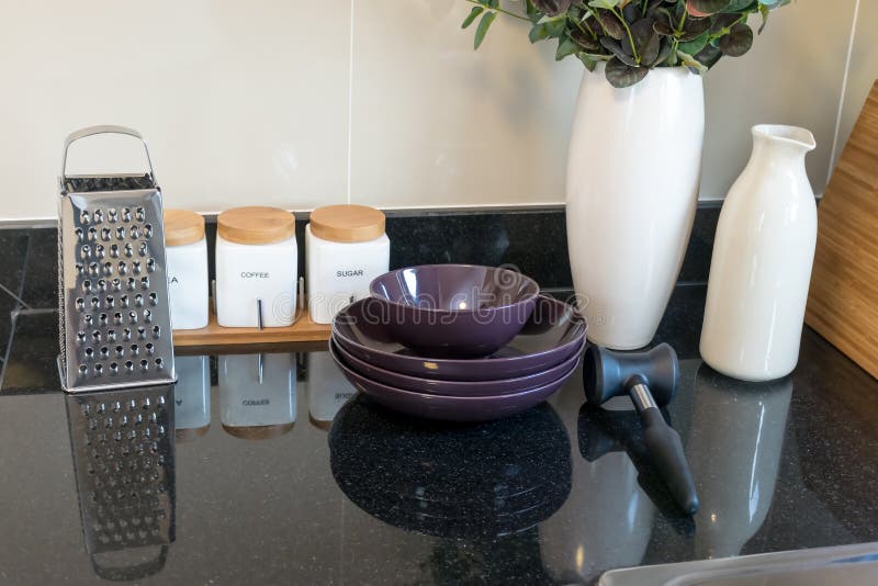 Modern pantry with utensil stock photo. Image of decoration - 50112566