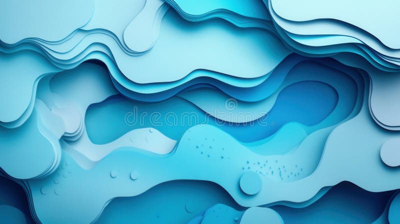 Modern Paper Art Background with Abstract Elements Symbolizing Digital ...