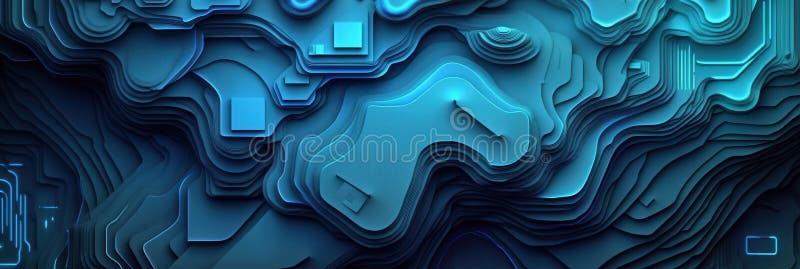 Modern Paper Art Background with Abstract Layers and Pixelated Shapes ...